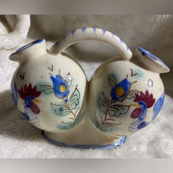 Nasco | Kitchen | Vintage Nasco Hand Painted Blue Multicolor Rooster ...